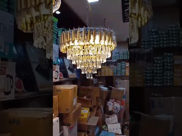 Crystal Chandelier - Golden Mamba Jhumar Trader - Wholesaler ...