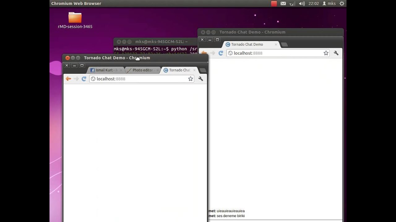Python Tornado Websocket Demo