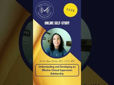 Understanding and Developing an Effective Clinical Supervision Relationship