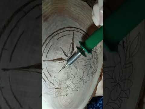 Woodburning Hyperlapse // Compass rose