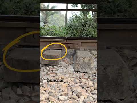 Line and sleeper jumps, weak and poor maintained railway track. #line #track #shorts