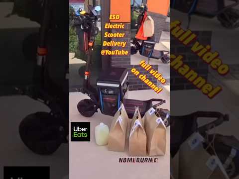 HOW TO DELIVER BIG ORDER? $50 TIP Electric Scooter Delivery UBER EATS Nami Burn E 2 MaX