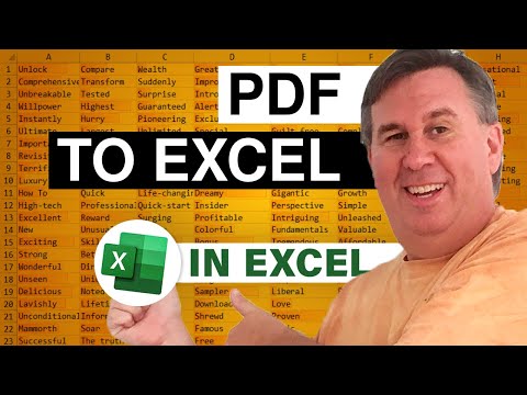 Excel - Getting Data from PDF to Excel - Episode 2052