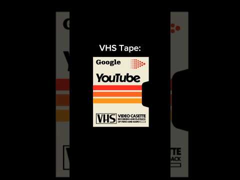 VHS YouTube logo #logo #retro #graphicdesign #youtube #shorts