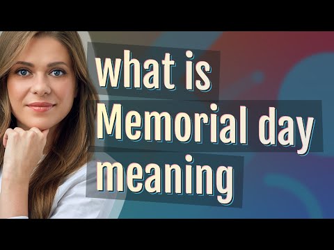 Memorial day | meaning of Memorial day