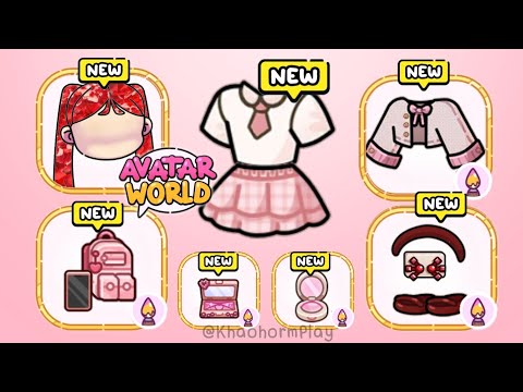 NEW! ✅😱 UNLOCK CHERRY SCHOOL OUTFITS COLLECTION SUPER SECRETS IN AVATAR WORLD 🌍 PAZU