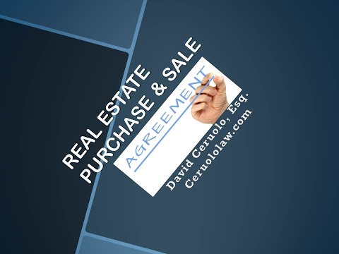 Purchase and Sale Agreement real estate definition...What is a Purchase and Sale?
