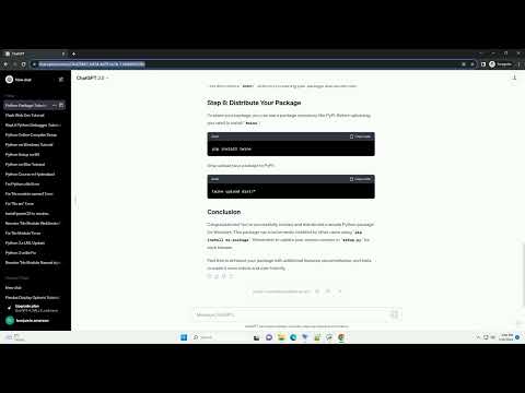 python package for windows