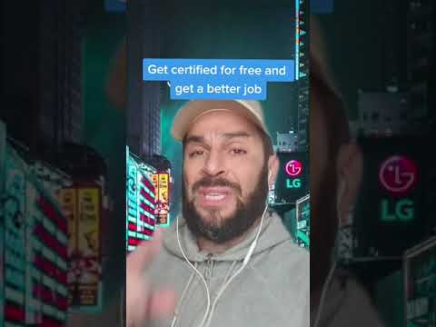 Get certified for free and get a better job