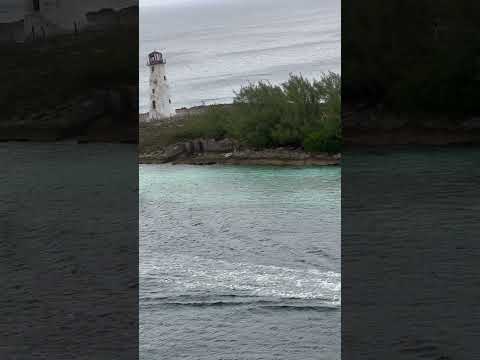 Pilot boat and landing light house Paradise Island Bahamas Utopia of the Sea #bahamas