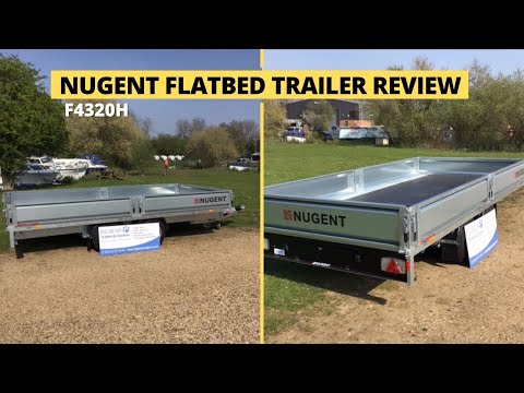 Nugent Flatbed F4320H Trailer MGW 3500KG (14'1'' x 6'7'' / 430cm x 200cm) **FULL REVIEW**
