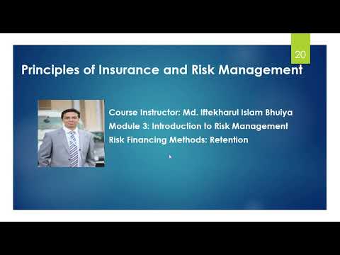 Risk Financing Methods: Retention