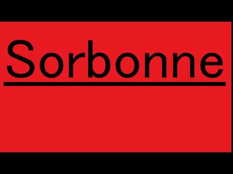 🔴How to pronounce SORBONNE (best audio pronunciation) 1 VIDEO/DAY