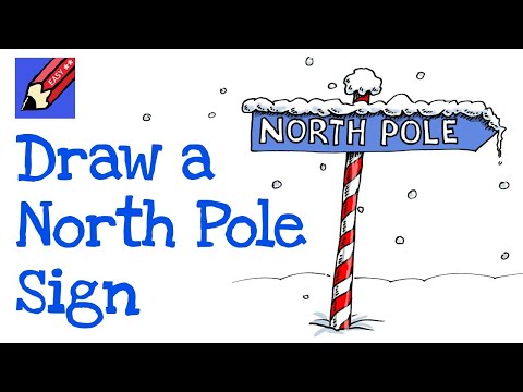 How to draw a North Pole Sign – Shoo Rayner