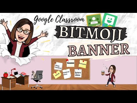 BITMOJI BANNER con GOOGLE SLIDES: Cómo personalizar google classroom (tutorial detallado)