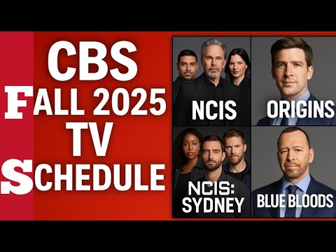 NCIS Tuesdays & Boston Blue Fridays: CBS Fall 2025 TV Schedule Breakdown!