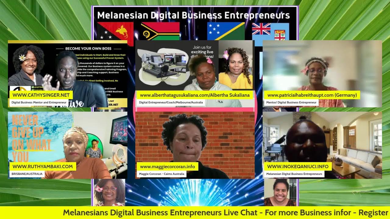 Episode 1: MELANESIANS DIGITAL BUSINESS ENTREPRENEURS LIVE CHAT