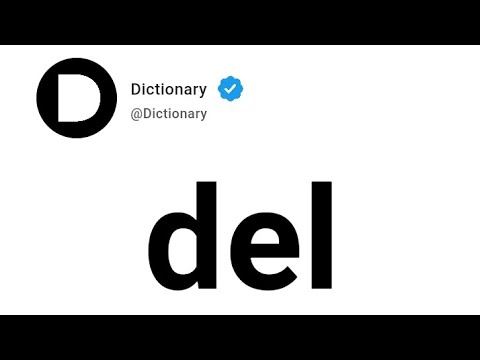 del Meaning In English