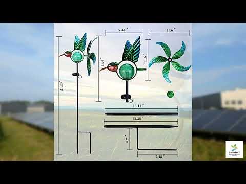 Review - Solar Lights Outdoor Garden Hummingbird Solar Garden Stakes Light Decorative Win