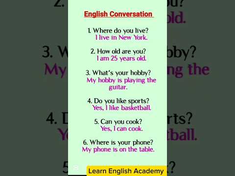 Where do you live #learnenglishonline #englishquestionsanswers #short #englishanswer