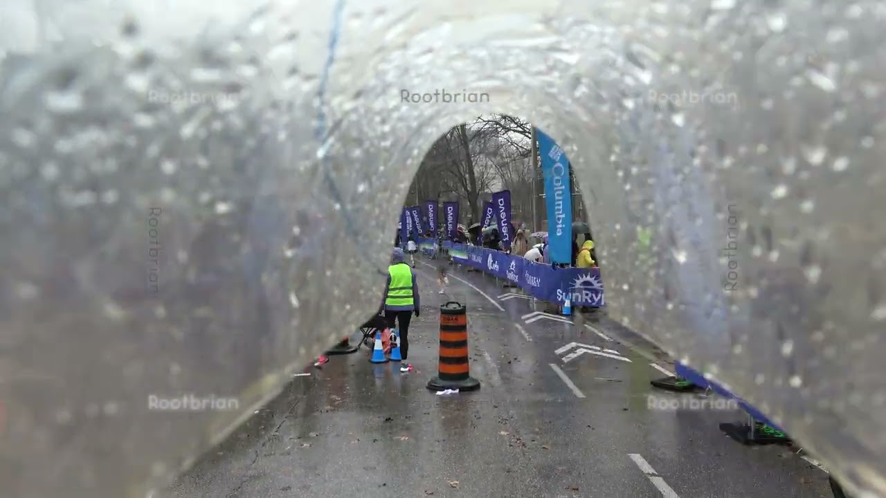 High Park Beneva Spring Run-Off - Canada Running Series (rainy vision narrowed timelapse)