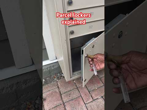 How to use parcel locker on a cluster mailbox. USPS shows what do when you have a package. #usps