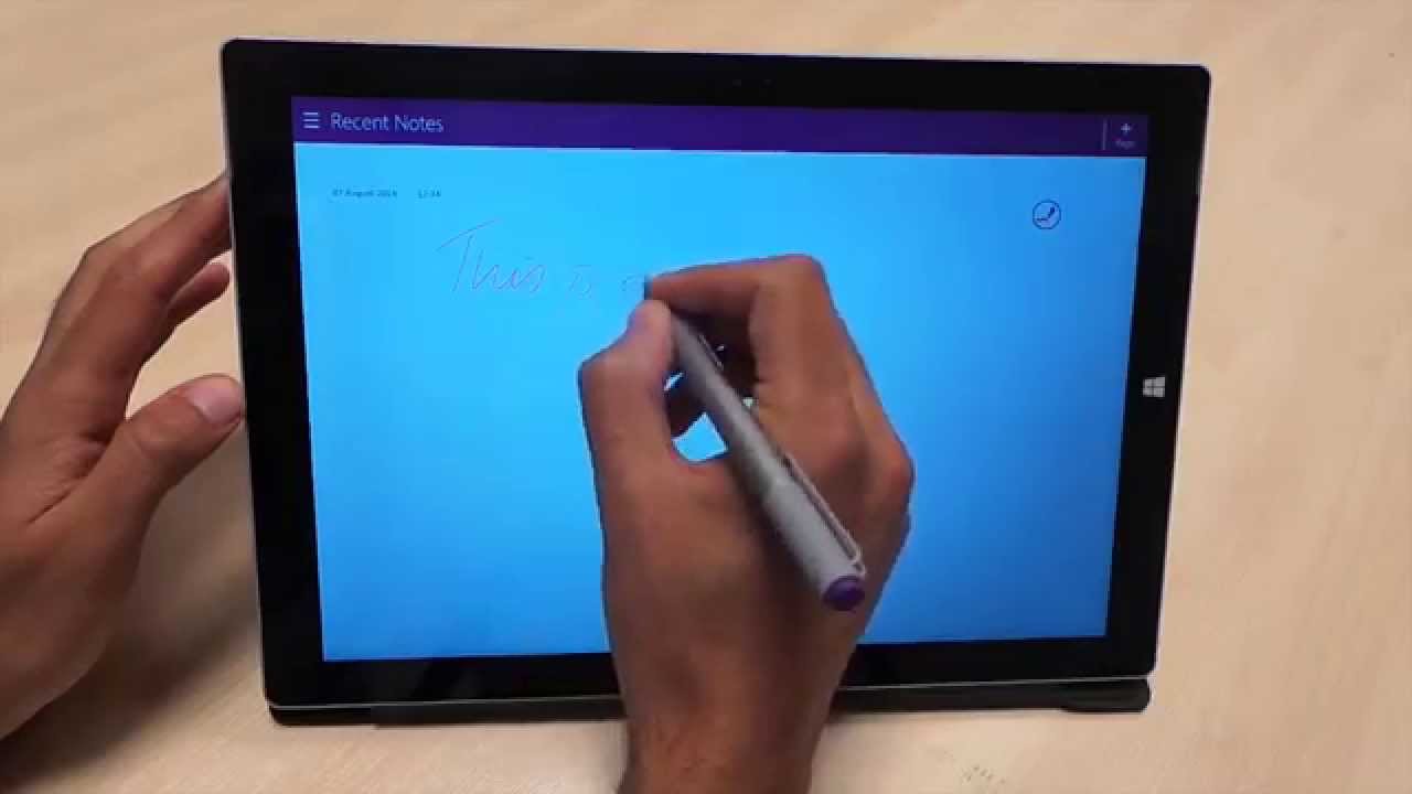 Surface Pro 3 - Using OneNote