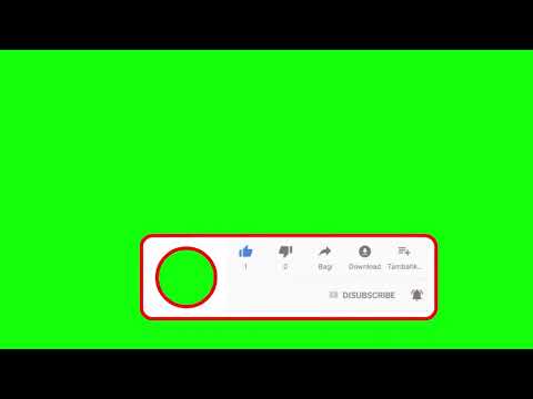 Pop Up Subscribe Button Animation | Green Screen Subscribe And Like Button