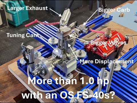 How to boost the performance of a OS FS-40s? RC engine bore up-sizing and tuning project Part 6