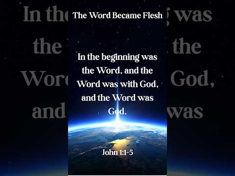 In the Beginning was the Word John 1:1–5 #shorts #bibleverse #bibleshorts #christianshorts #jesus