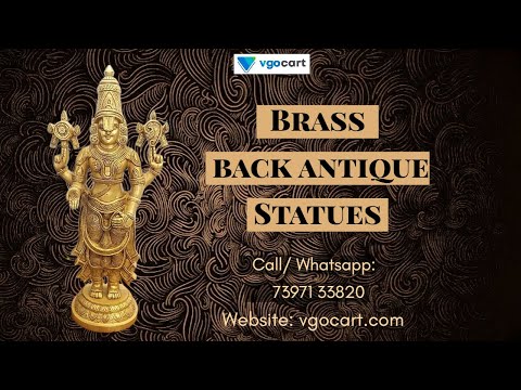 Brass God Balaji Idol Big- VgoCart- Buy Brass Idols, Decors & Gift Online #Coimbatore #Perumal