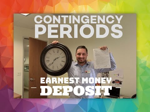 Real Estate Purchase Offer Contingencies and Earnest Money Deposit