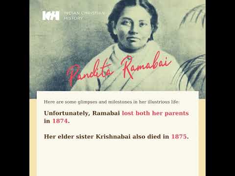 Pandita Ramabai Saraswati: A Very Short Biography