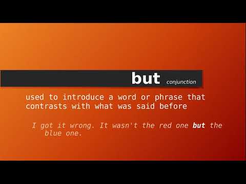 but , Meaning of but , Definition of but , Pronunciation of but
