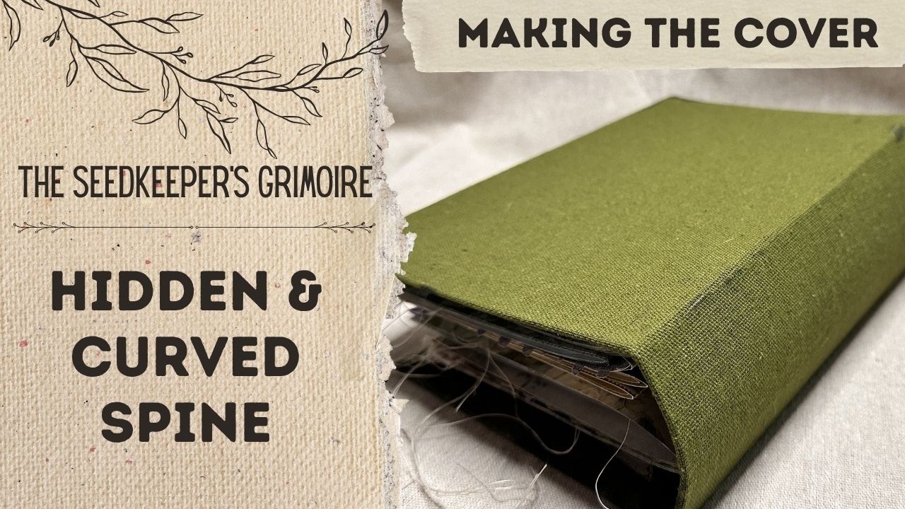 The Seedkeeper’s Grimoire Cover🌿Hidden & Curved Spine 🌿 Junk Journaling Made Easy!