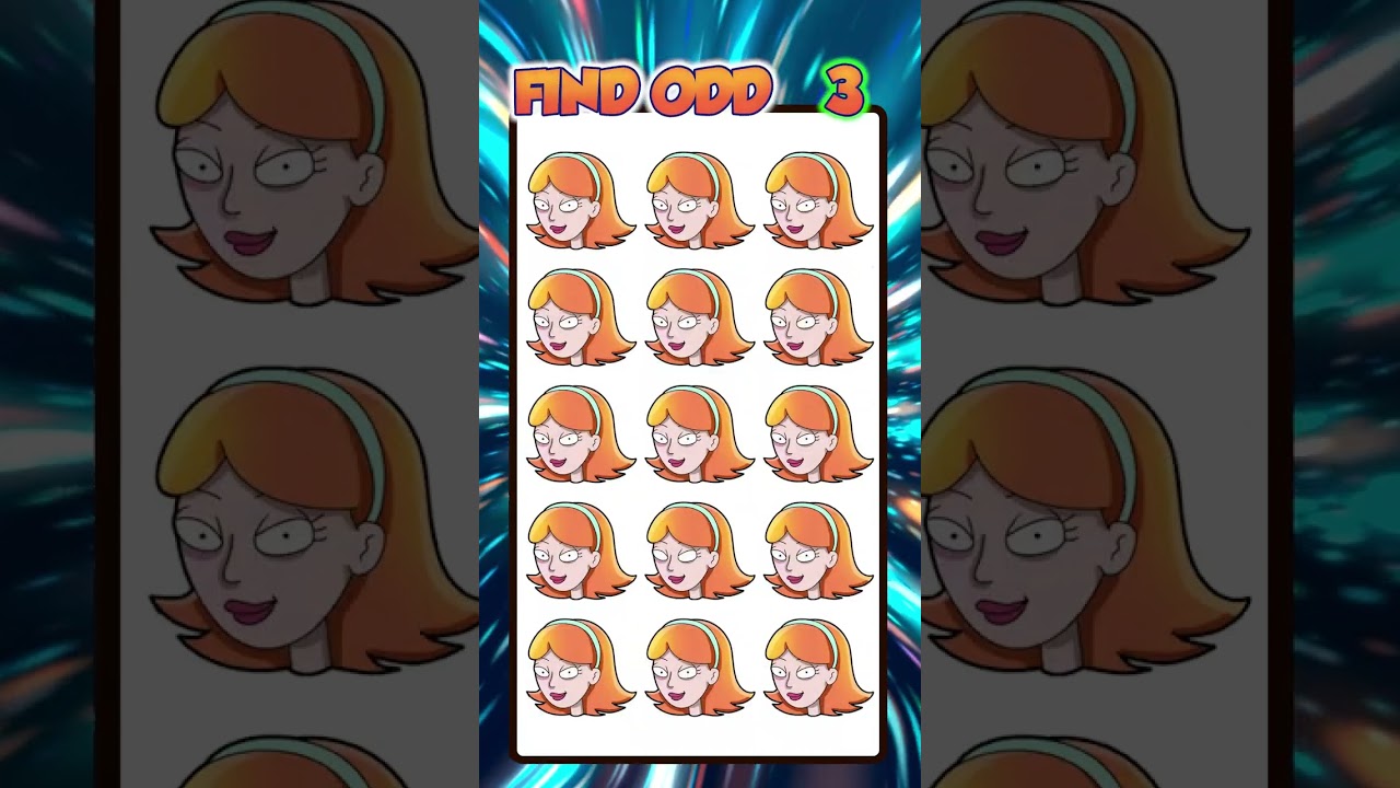 Find The Odd Rick & Morty Out 🛑💥#howgoodareyoureyes #rickandmorty #emojichallenge #findthedifference