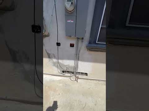Air conditioning and mini split outdoor unit install 👌❄️🔥 #home #airconditioning #fyp #bluecollar
