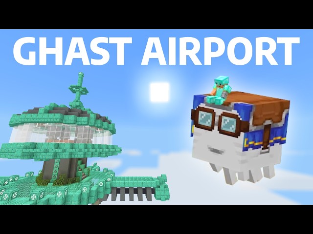 The Happy Ghast Tower Skyport / Airport Minecraft Map