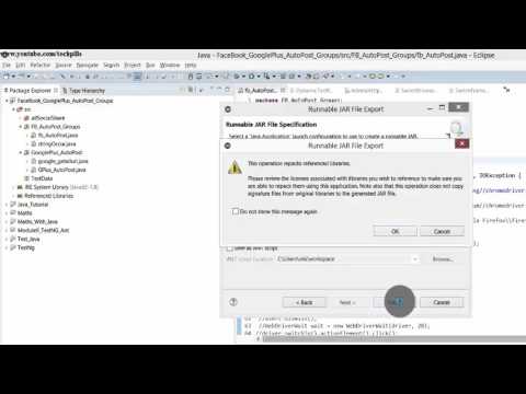 How to create executable jar file in java using eclipse?