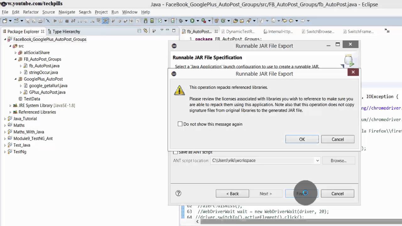 How to create executable jar file in java using eclipse?