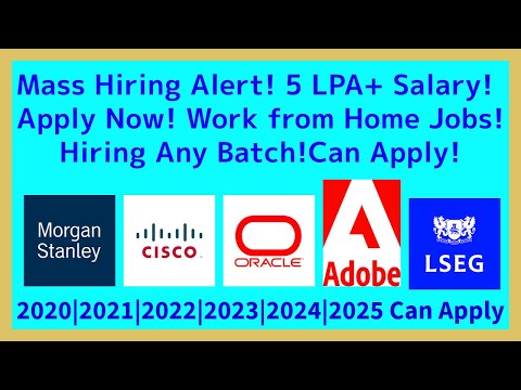 Adobe , Cisco , Oracle , LSEG , Morgan Stanley | 2021 , 2022 , 2023 ,2024 job