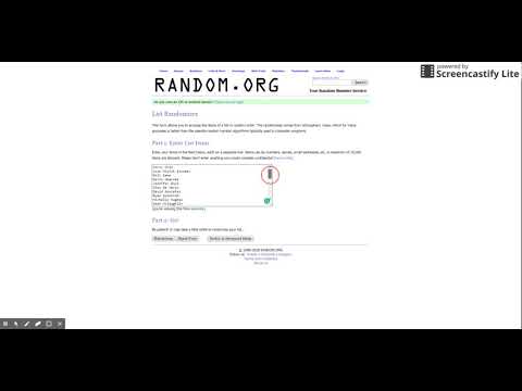 RANDOM.ORG - List Randomizer