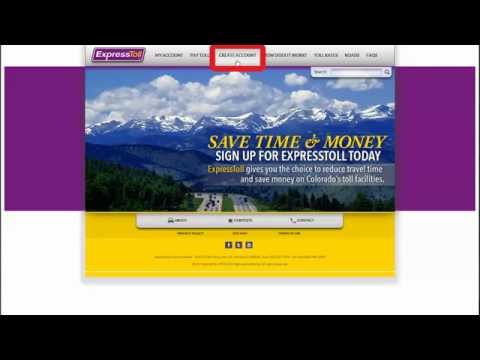 How to Open an ExpressToll Account - Video