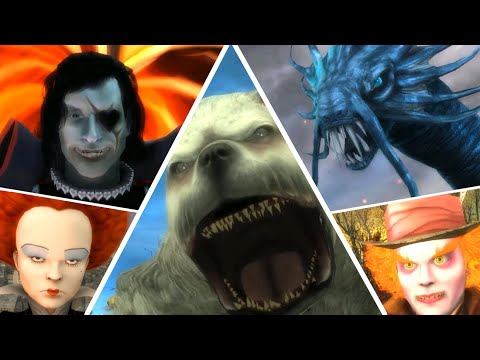 Tim Burton's Alice in Wonderland All Bosses (PC, Wii)