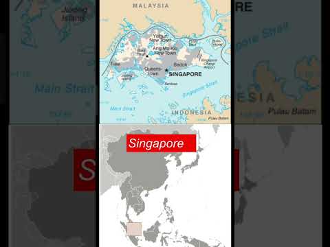 singapore map and city with famous| world map of countries|# countries map|# famous countries