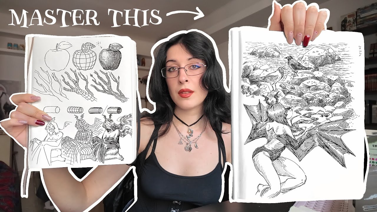 HATCHING TECHNIQUE EXPLAINED🖋️tools for inking + theory and practice🌹