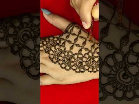 latest arabic mehndi design back hand | back hand mehndi design#arabicmehndidesign#easymehndidesign