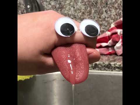 Mr Handsy licks the blobfish