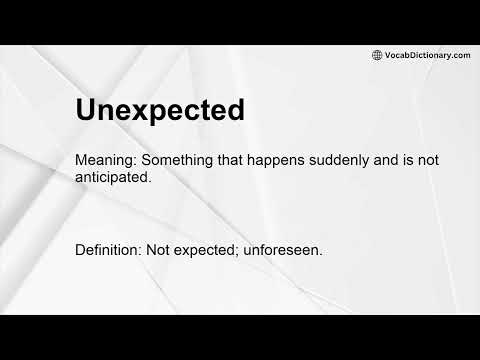 Unexpected Meaning