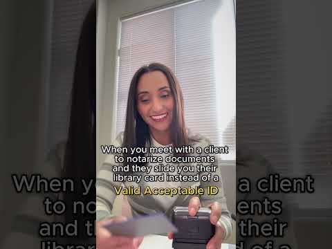 Valid ID #notary #notarylife #funnyshorts